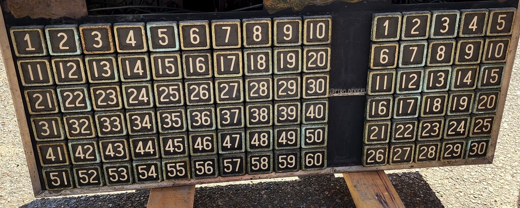 Help With Illuminating An Old Fire Department Equipment Status Board Patterns And Code 