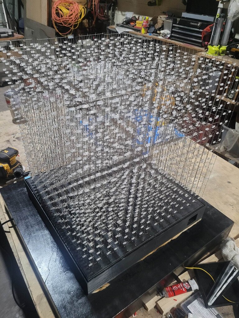 The 16x16x16 cube is done....ish Now time to map. Photos, video, and ...